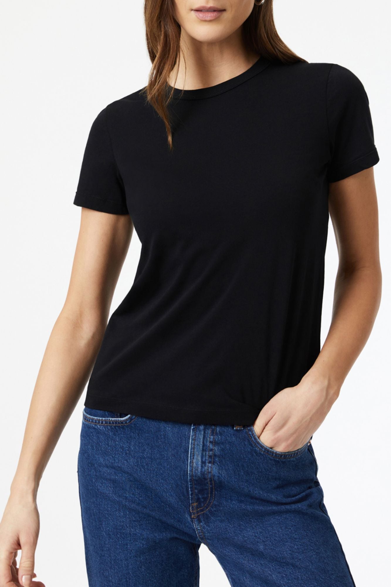 Crew Neck Basic T-Shirt - Indigo Bay