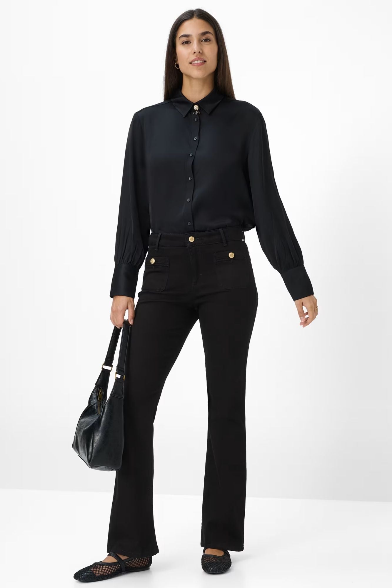 Shakira Bootcut Trouser - Indigo Bay