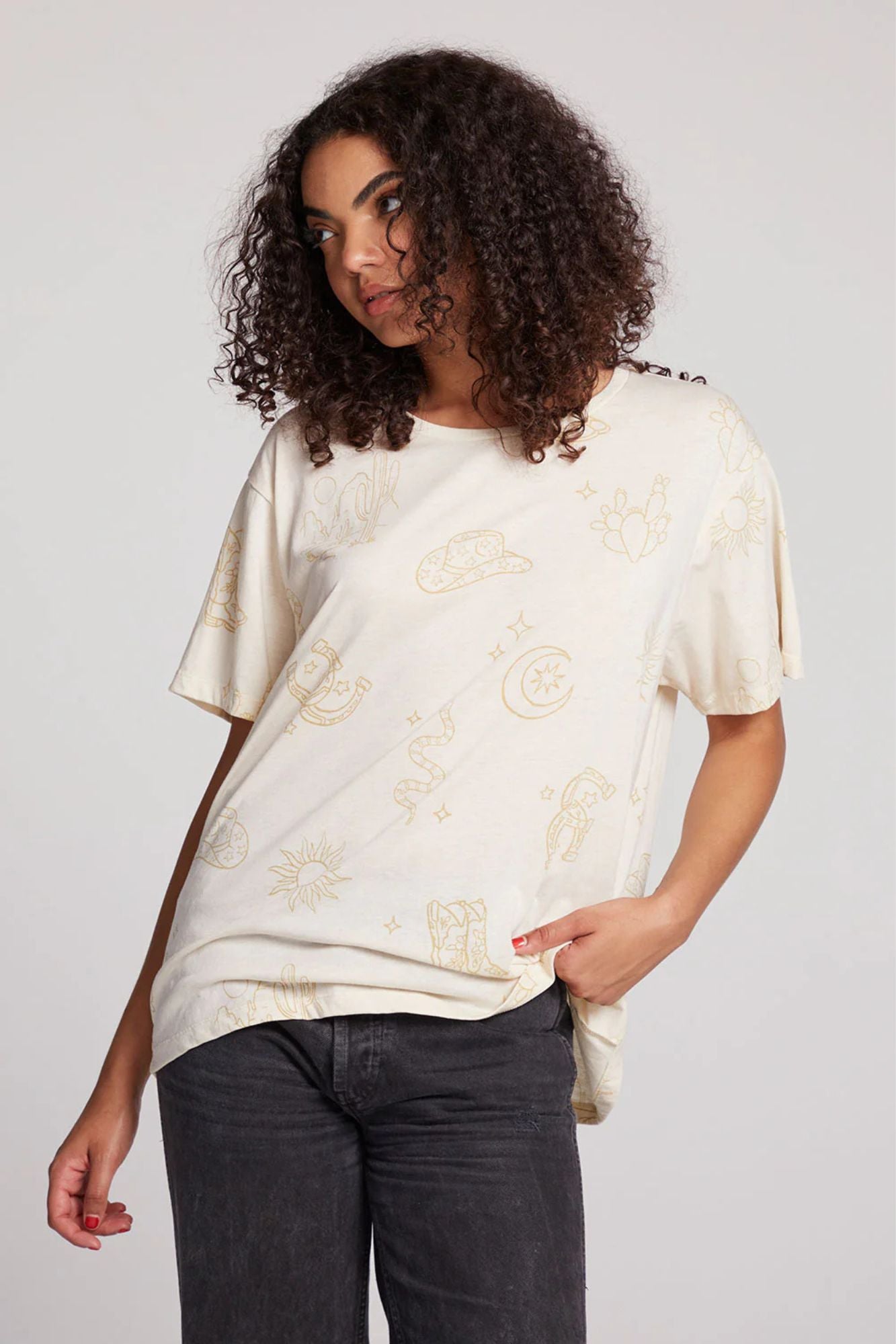 Allover Western Magic Tee - Indigo Bay