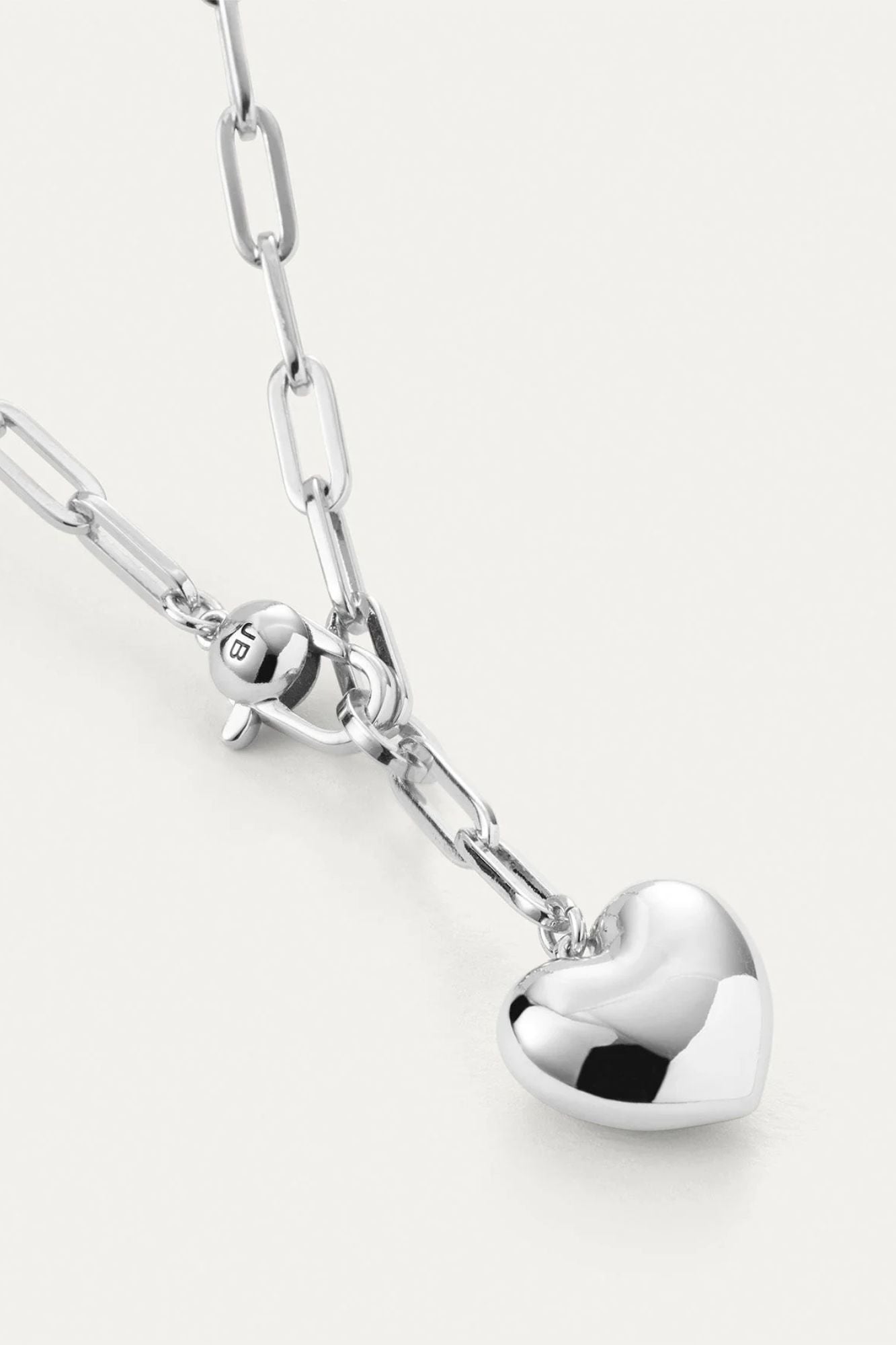 Puffy Heart Chain Silver - Indigo Bay