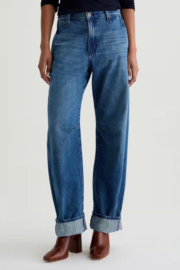 Mercer Cuffed High-Rise Barrel - Indigo Bay