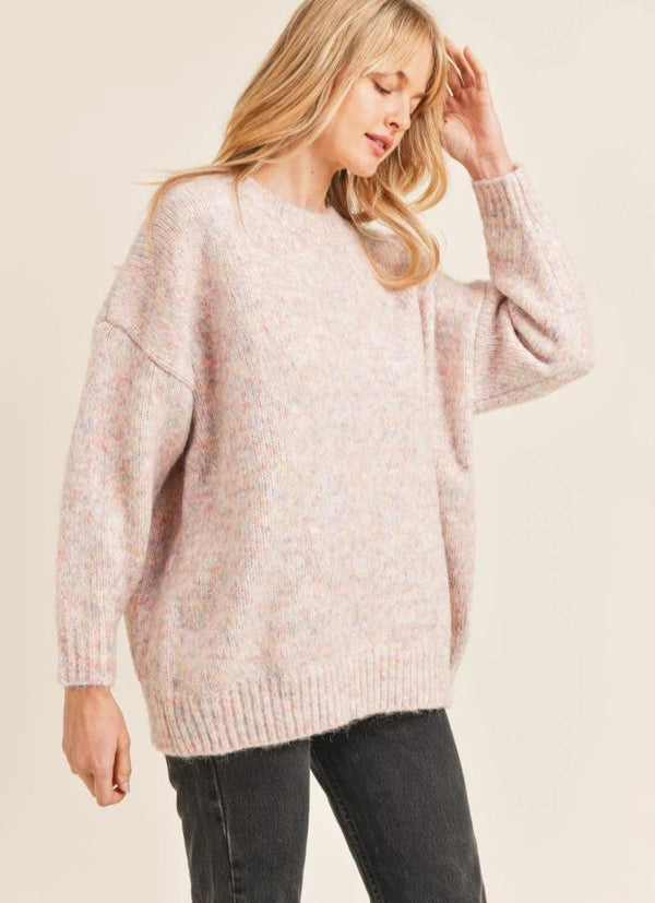 Nadia Drop Shoulder Sweater - Indigo Bay