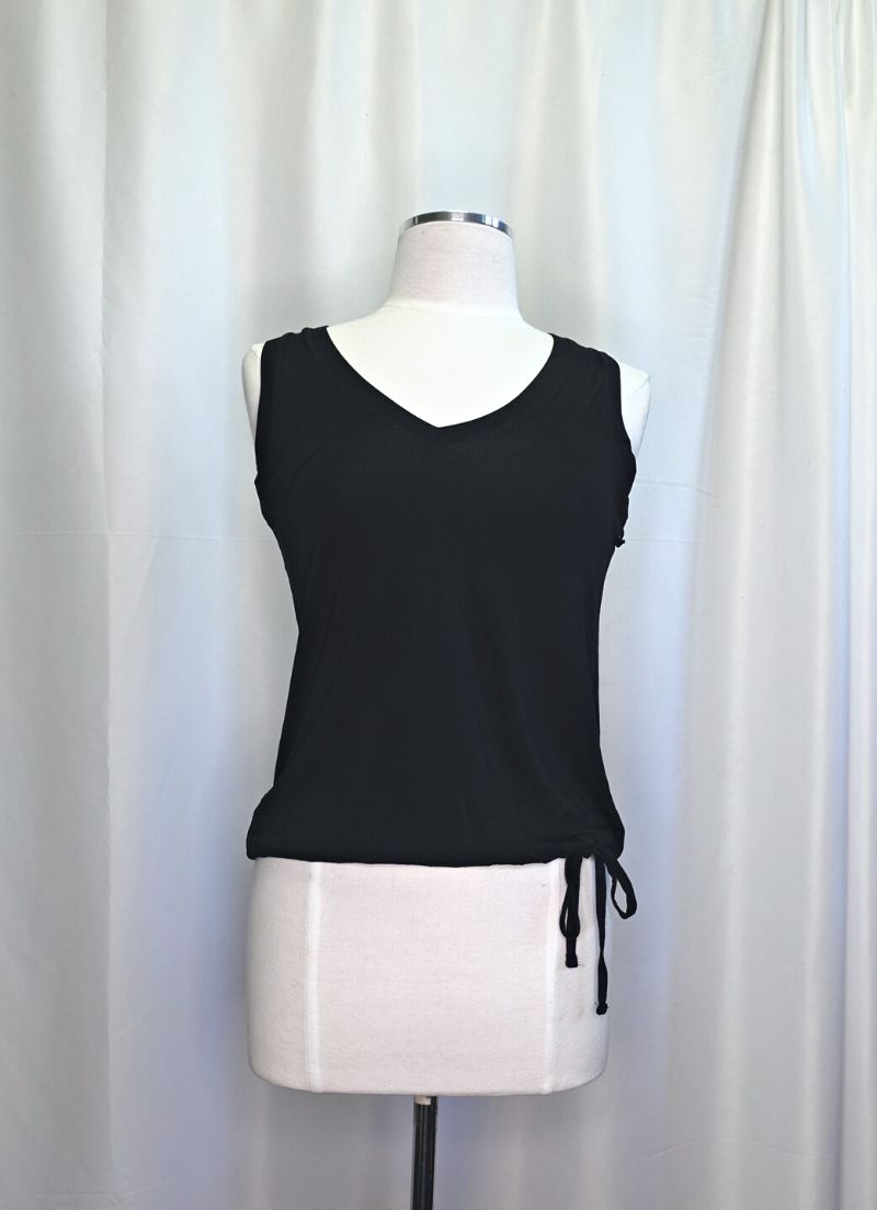 Elasticated Bottom Tank Top - Indigo Bay