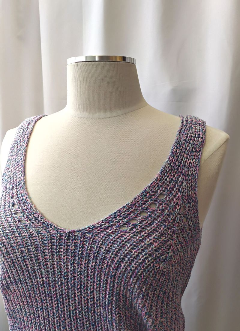 Peta Knit Tank - Indigo Bay